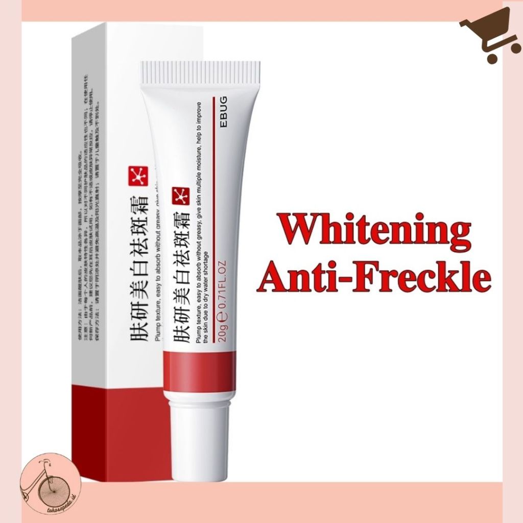 Jual EBUG Anti Freckle Whitening Cream Merah Black Spot Krim Flek Hitam ...