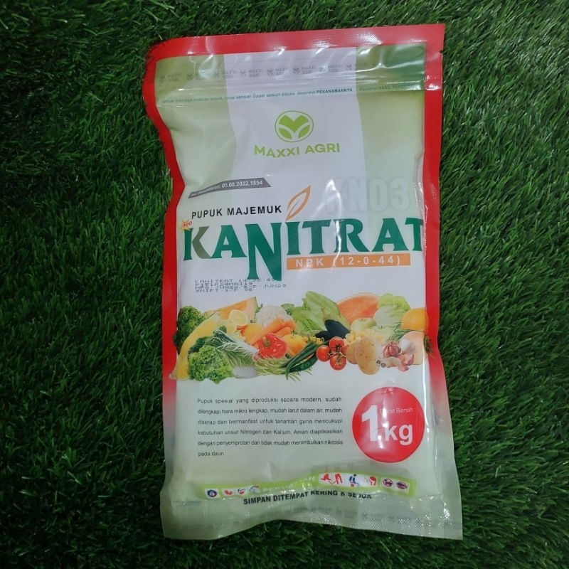 Jual PUPUK MAJEMUK KNO3 KANITRAT 1 KG NPK (12-0-44) KNO PUTIH KRISTAL ...