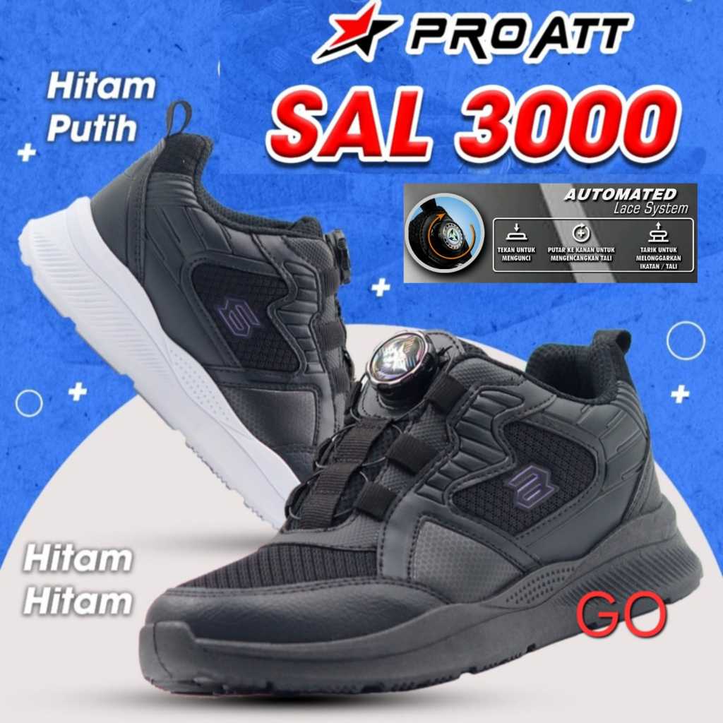 Jual gos SEPATU PRO ATT SAL 3000 TALI PUTAR Back To School Sepatu ...