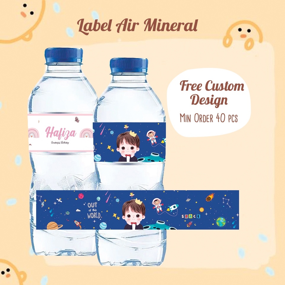 Jual Label air mineral lebel minuman label akua sticker botol minuman ...