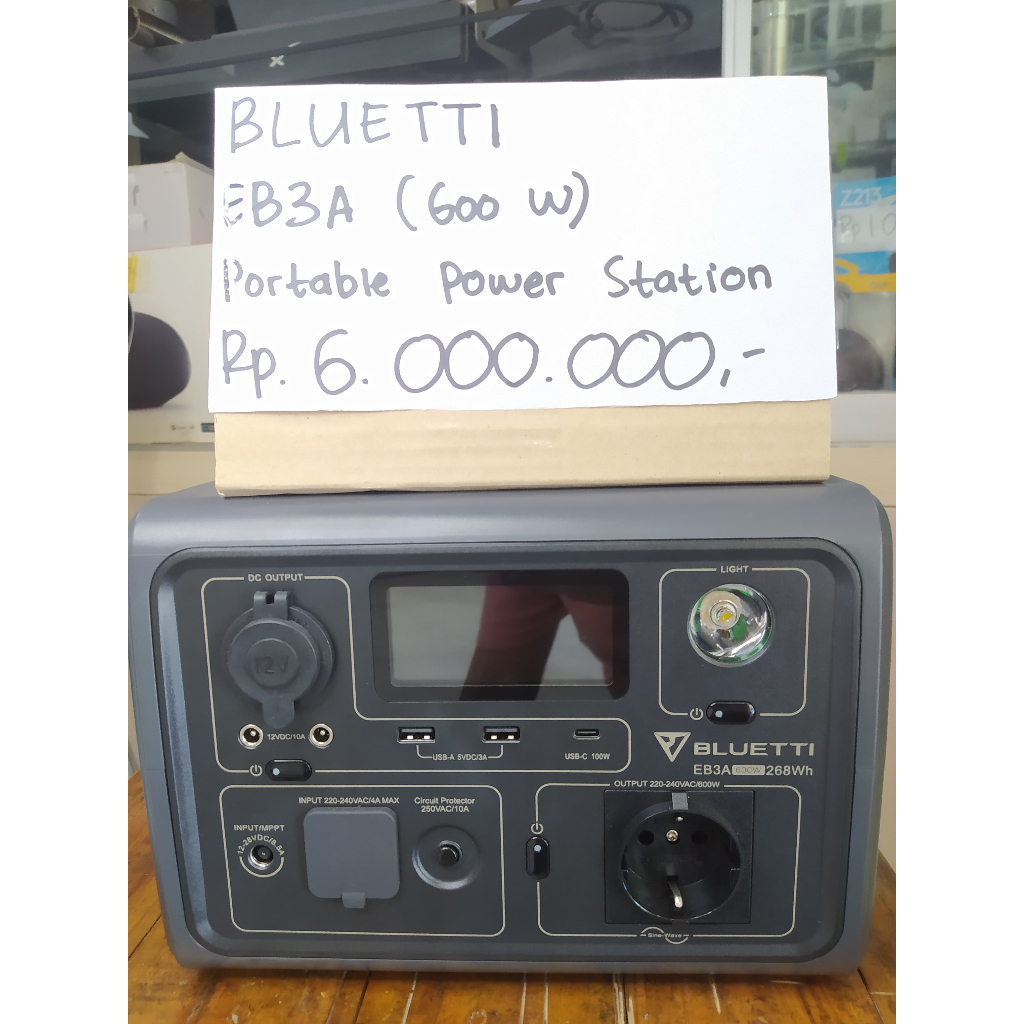 Jual BLUETTI EB3A Portable Power Station 600W 268Wh | Shopee Indonesia