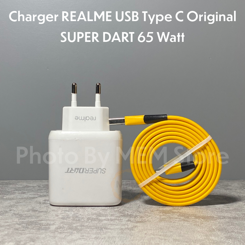 Jual REALME CHARGER 65W Usb Type C Flat Cable SUPER DART Ultra Flash ...