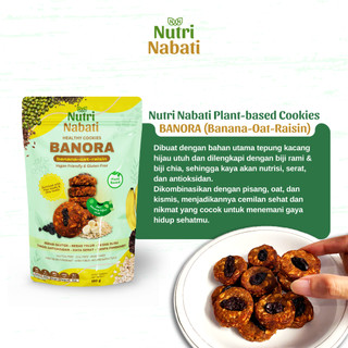 Jual Nutri Nabati Plant-Based Cookies BANORA (Banana-Oat-Raisin) 180gr ...