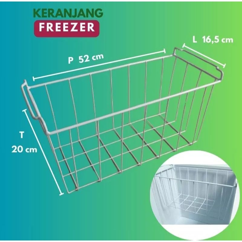 Jual Keranjang Freezer Ukuran 52x20x16,5cm/Keranjang es | Shopee Indonesia