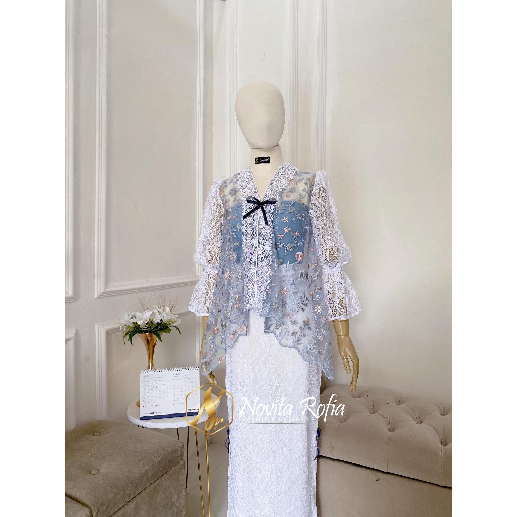 Jual Novitarofia X Cindai Kebaya Kondangan Viral Wisuda Garden Atasan Wanita Wisuda Premium ...