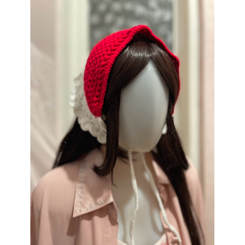 Jual Bandana Merah Putih Headband Crochet | Bando Segitiga Merah Putih ...