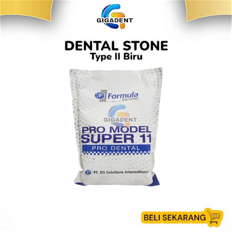 Jual DENTAL GIPS STONE BIRU TYPE 2 SAINT GOBAN | Shopee Indonesia