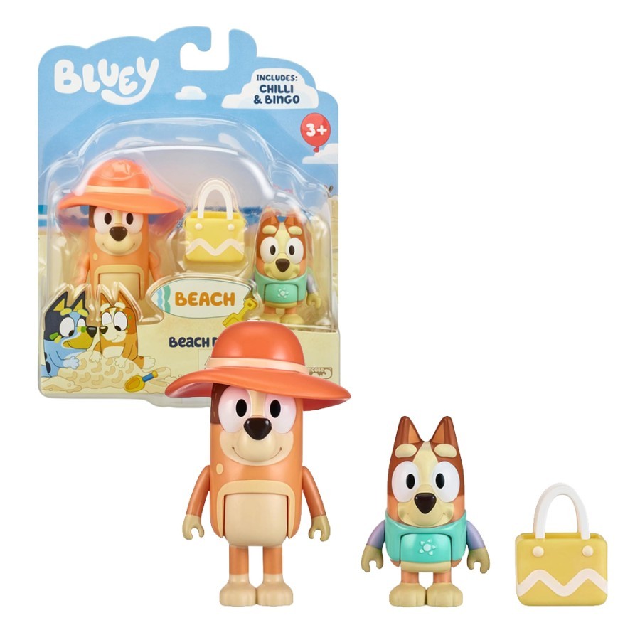 Jual Bluey Figure 2-Packs - Beach Day Play 2.5 Inch Mum and Bingo ...