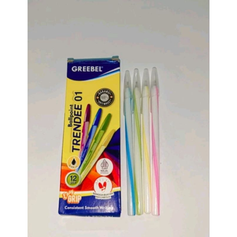 Jual BULPEN/BULPOINT GREEBEL TRENDEE 01 0,5MM (12 BIJI) | Shopee Indonesia