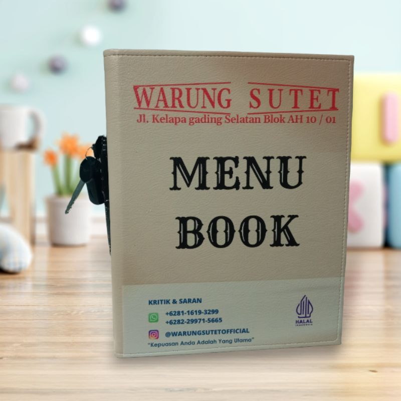 Jual BUKU MENU RESTO CAFE HOTEL CUSTOM LOGO PRINT UKURAN KERTAS A4/A5 ...