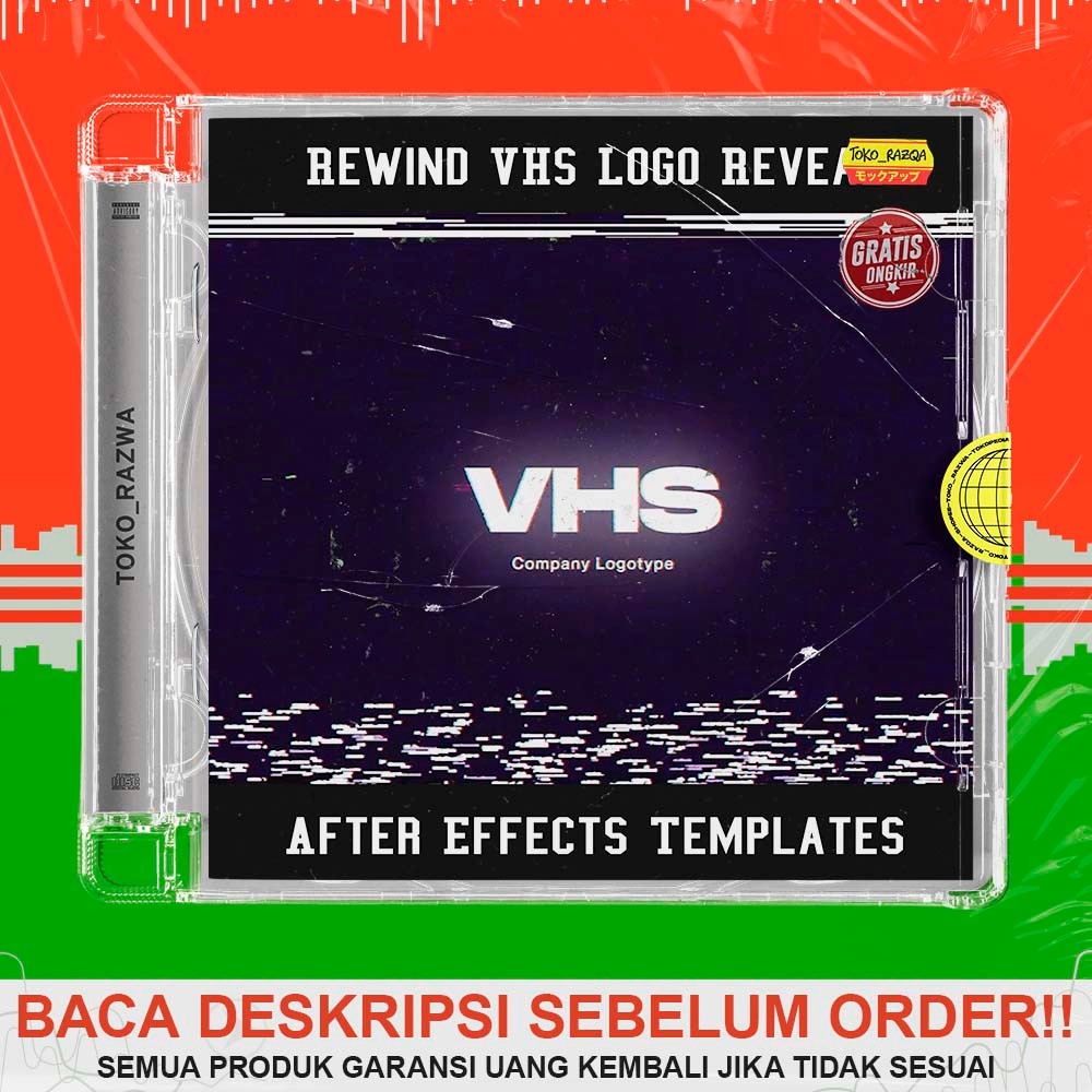 Jual After Effects Templates - Rewind VHS Logo Reveal - 210724 | Shopee ...