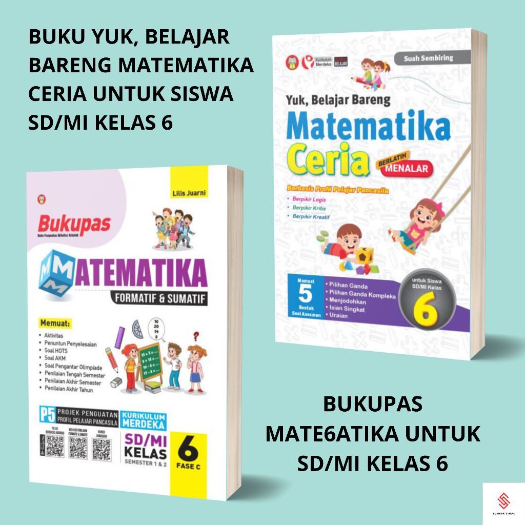 Jual BUKU YUK, BELAJAR BARENG MATEMATIKA CERIA UNTUK SISWA SD/MI KELAS ...