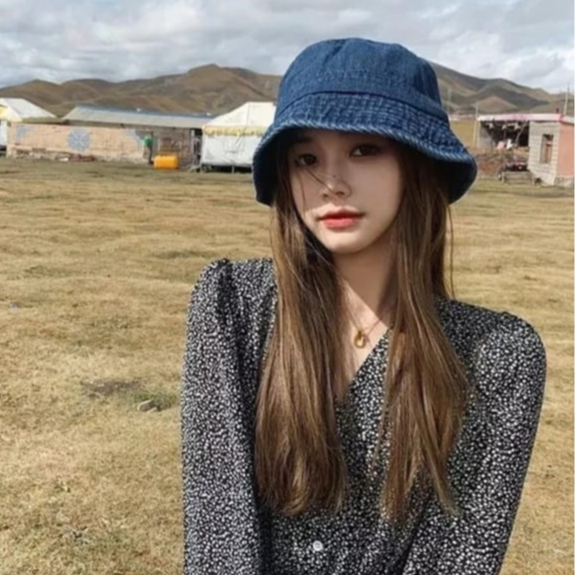 Jual Bucket Jeans Unisex Topi bucket hats Topi bucket Dewasa Bahan ...