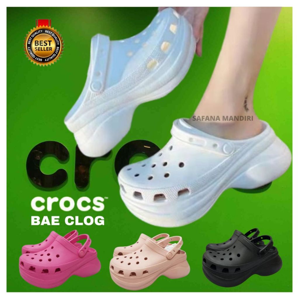 Jual Sandal Wanita Crocs Original Classic Bae Clog High | Shopee Indonesia