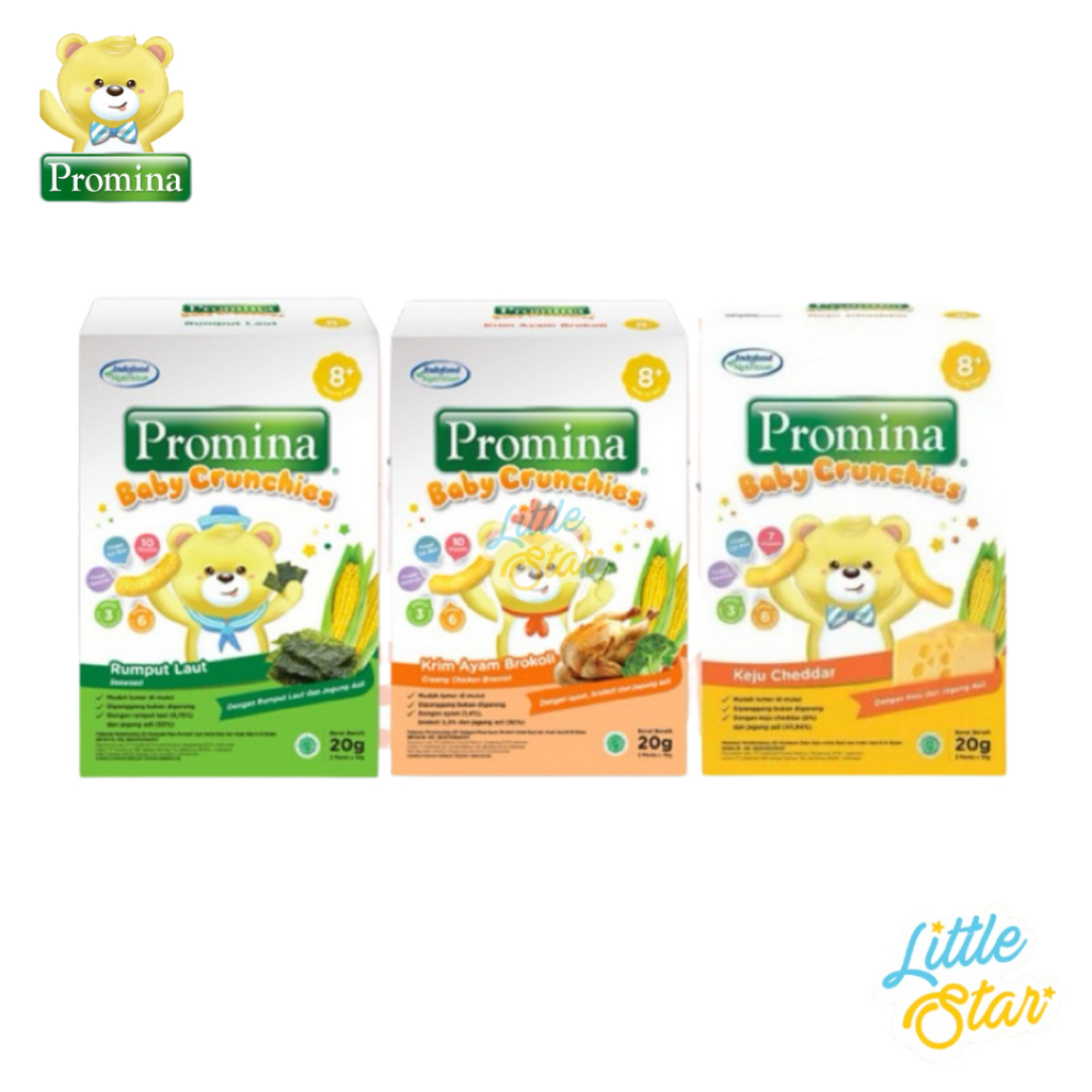 Jual Promina Baby Crunchies 20 Gr Snack Cemilan Makanan Bayi Mpasi ...