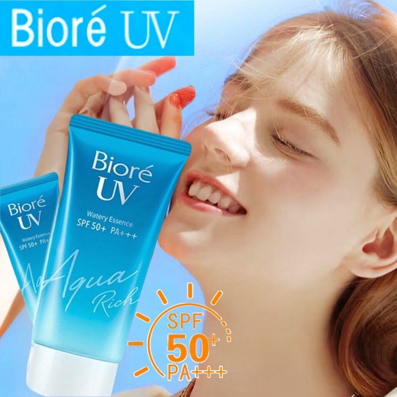 Jual Biore Sunscreen/Biore UV Aqua Rich Watery Essence SPF50 PA++++ 50g | Shopee Indonesia