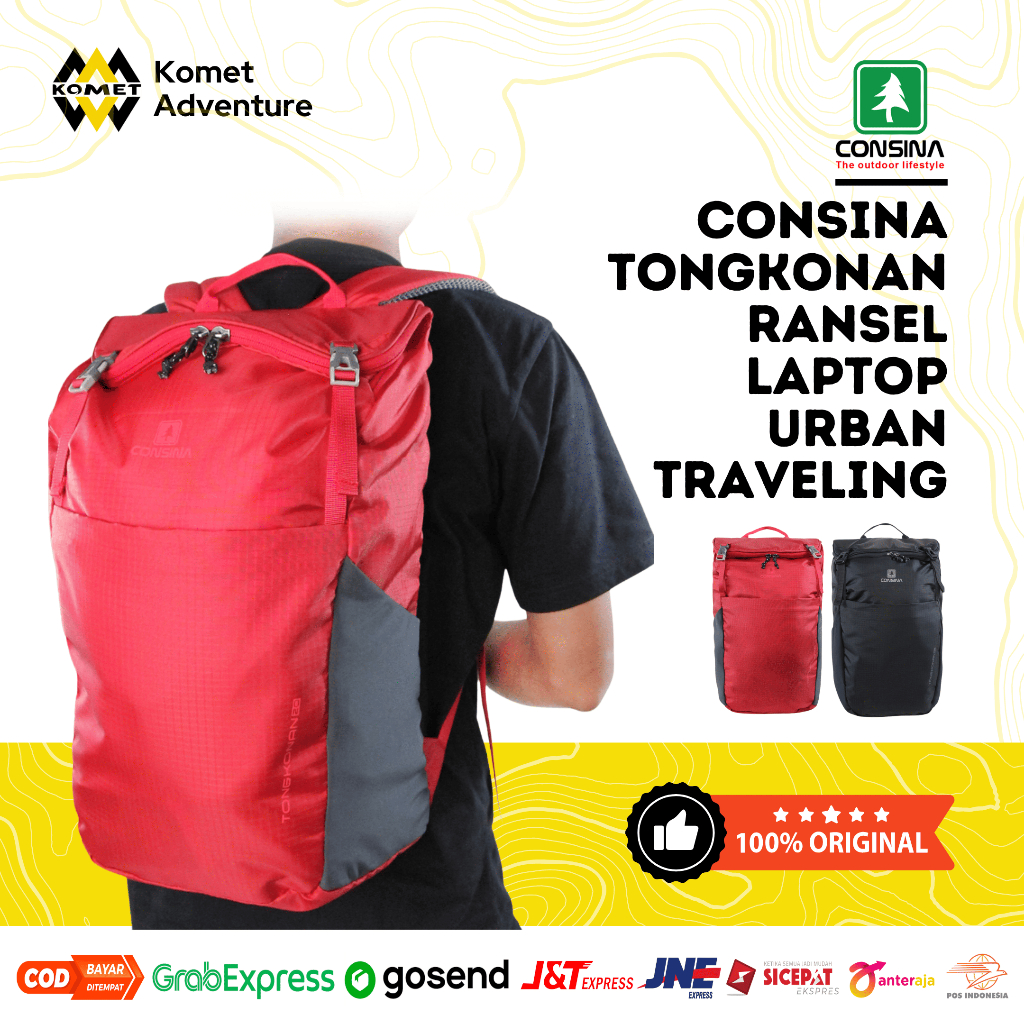 Jual CONSINA BACKPACK TONGKONAN RANSEL LAPTOP URBAN TRAVELING | Shopee ...