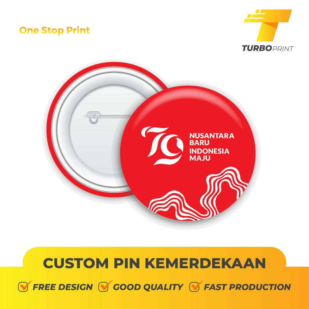 Jual Cetak Custom Pin Spesial Hari Kemerdekaan Indonesi Dirgahayu 79 ...