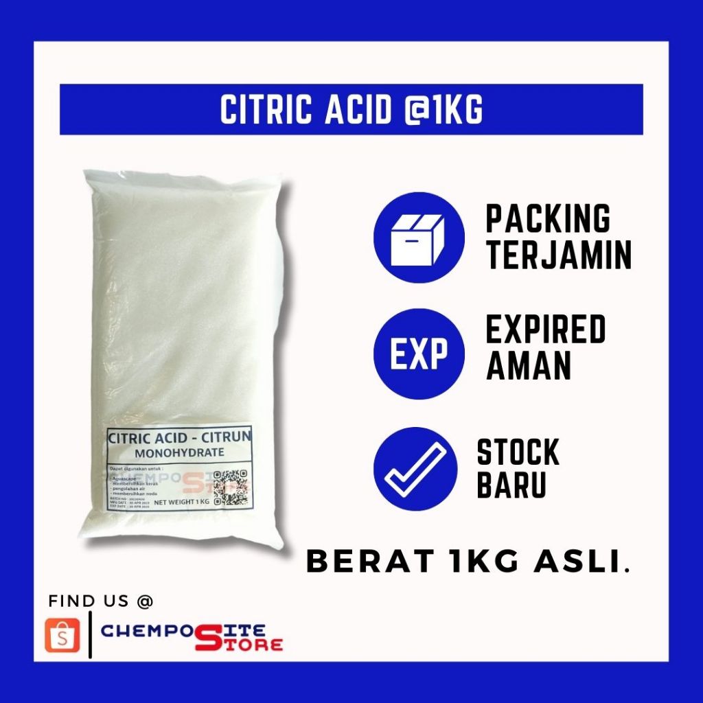 Jual Citric Acid monohydrate - asam citrun - asam sitrun - sitrun acid ...
