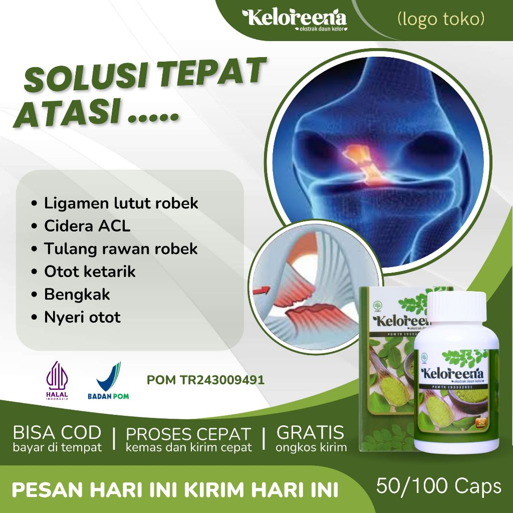Jual Ligamen Lutut Robek, Cidera ACL, Tulang Rawan Robek, Otot Ketarik ...