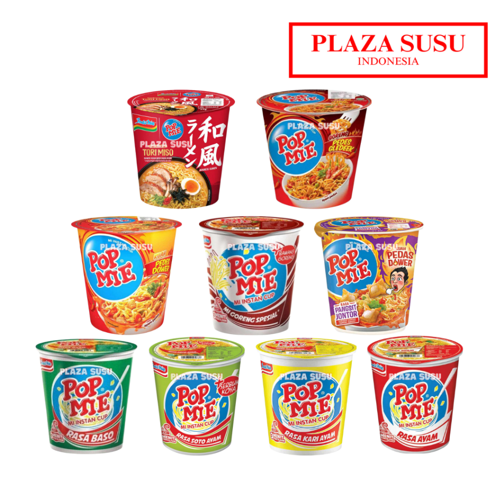 Jual POP MIE - 1 PCS - CUP MIE INSTANT NOODLES KUAH MI GORENG SNEK TIME ...