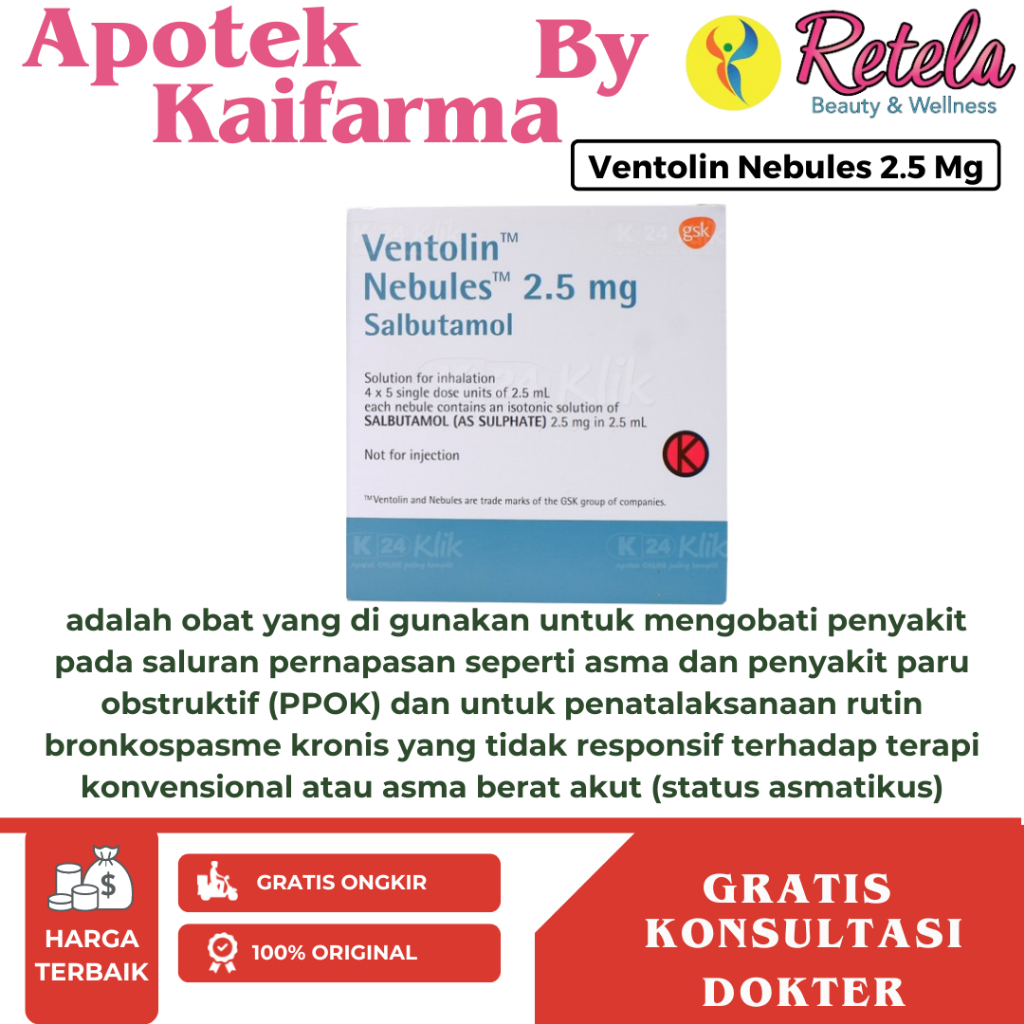 Jual Ventolin Nebules 2.5 mg 5 Ampul | Shopee Indonesia