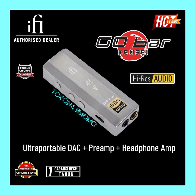 Jual iFi Go Bar Kensei Hi-Res Portable DAC/ Amplifier with Full MQA ...