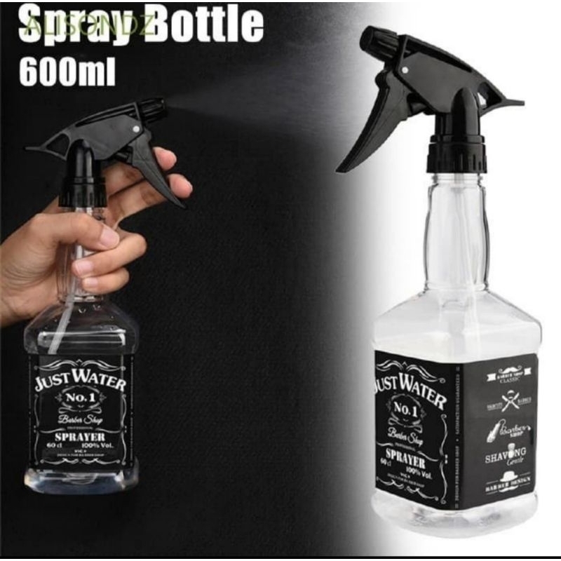 Jual BOTOL SPRAY BARBER SHOP / SALON JUST WATER 600ML | Shopee Indonesia