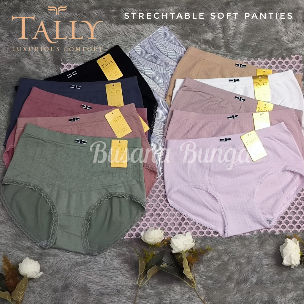 Jual Tally (3pc, 6pc, 12pc) Cd/Celana Dalam Tally Stretchable Soft Panties Rajut Lembut | Shopee ...