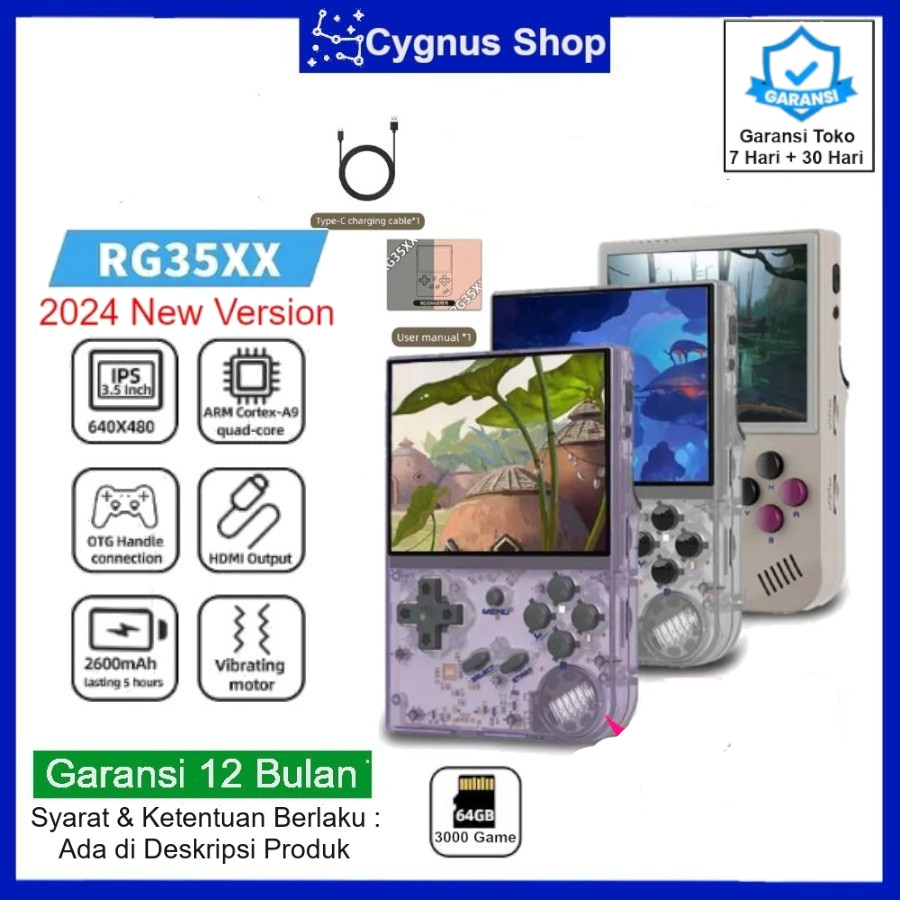Jual ANBERNIC RG35XX Handheld Retro Game Console Portable Mini Linux ...