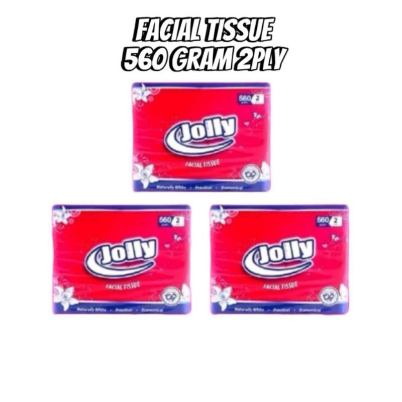 Jual TISSUE JOLLY 560 GRAM/250 SHEET 2 Ply (Harga satu pack) | Shopee ...