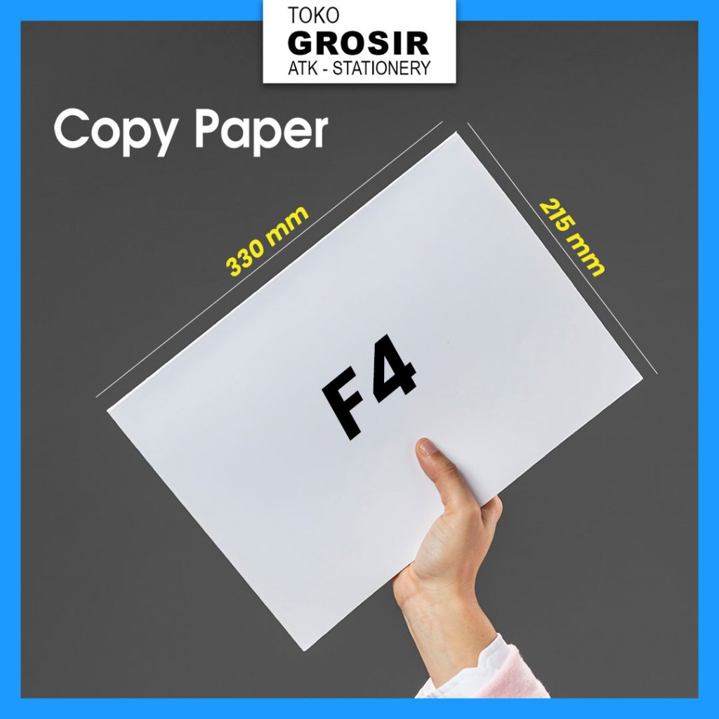 Jual (PACK) Kertas HVS Ukuran F4 70 gsm COPY PAPER 50 / 100 Lembar / 1 ...