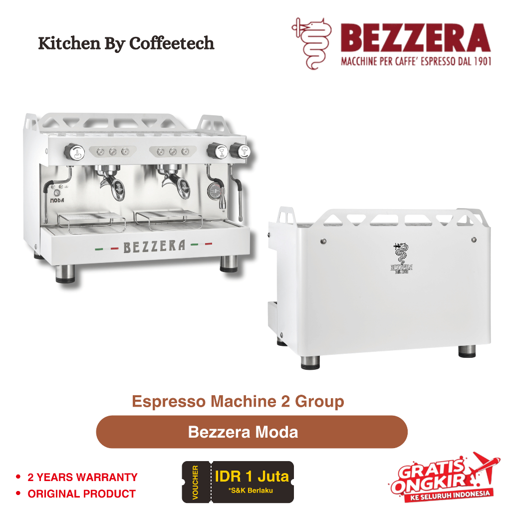 Jual Mesin Kopi Bezzera MODA DE 2 Group Coffee Machine | Espresso ...