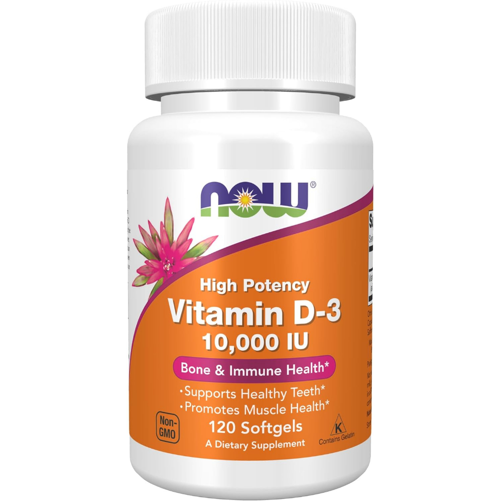 Jual NOW Vitamin D3 10000 iu 120 Softgels | Shopee Indonesia