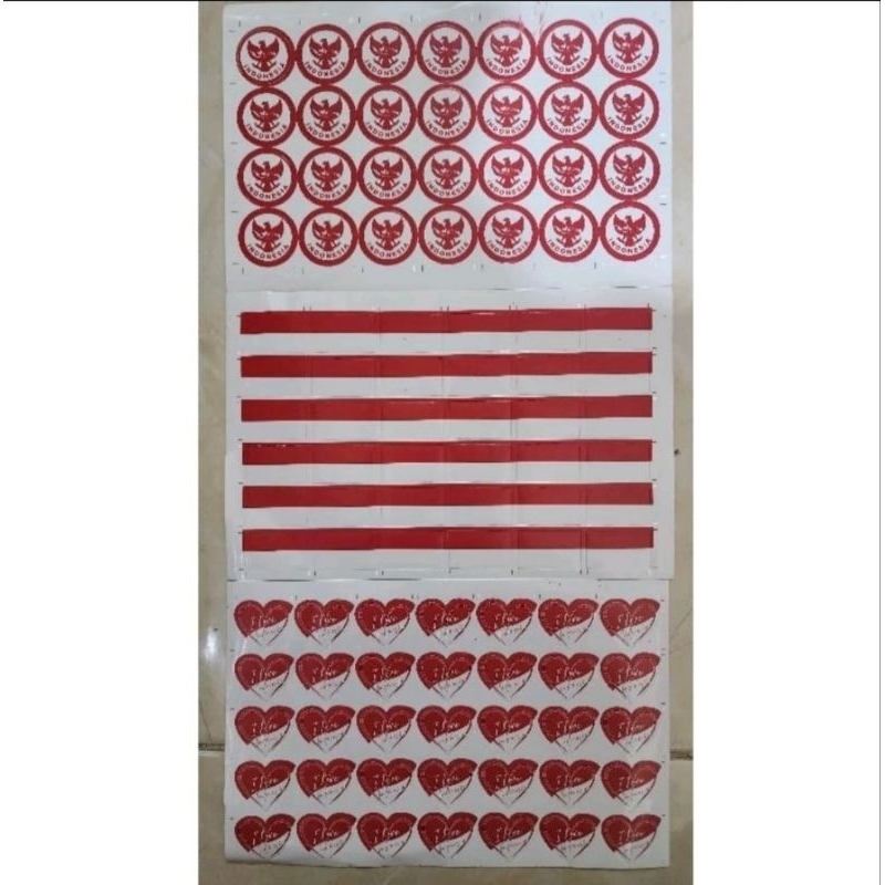 Jual Stiker pipi merah putih/stiker 17 agustus/stiker dirgahayu HUT RI ...