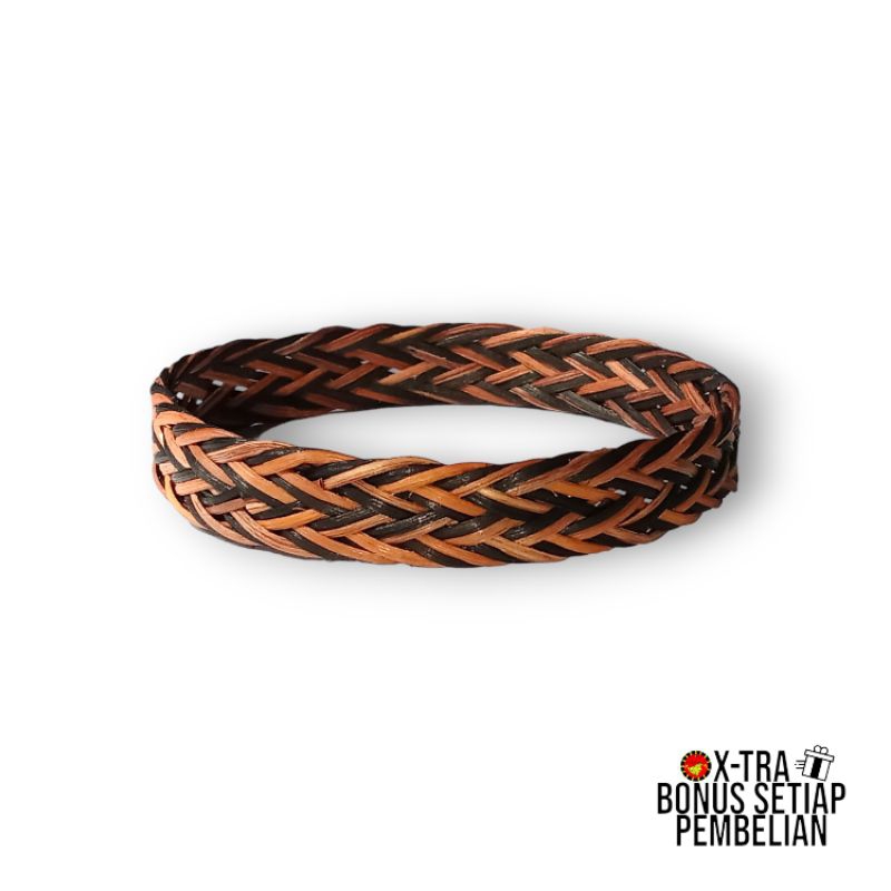 Jual Gelang Simpai 9 Double Hitam Triple Coklat Resam/Rotan Asli ...