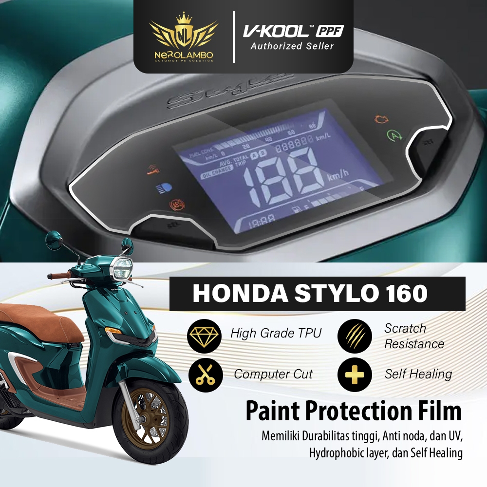 Jual VKOOL PPF Pelindung Speedometer Motor Anti Sunburn Honda Stylo 160 ...