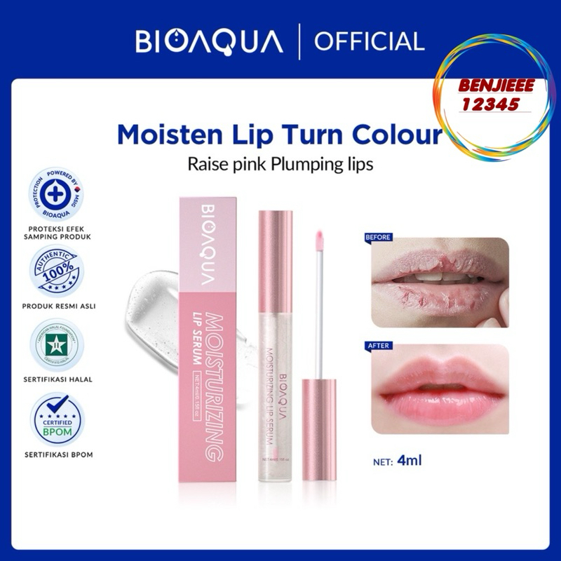 Jual BIOAQUA Lip Serum bibir 4ml moisturizing warna pink lip balm lip ...