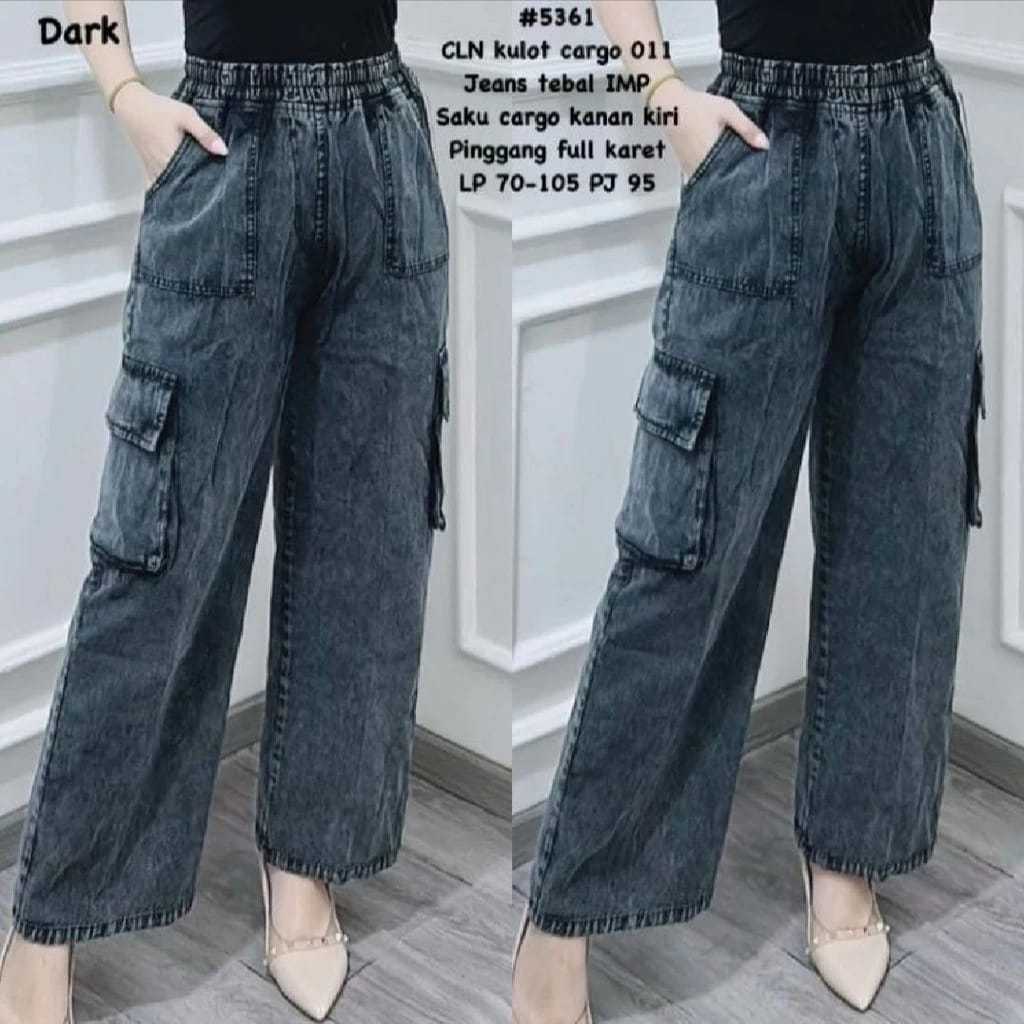 Jual CELANA CARGO PINGGANG KARET WANITA HIGHWAIST -CARGO - BAGGI PANTS -CUTBRAY - RAWIS DAN ...