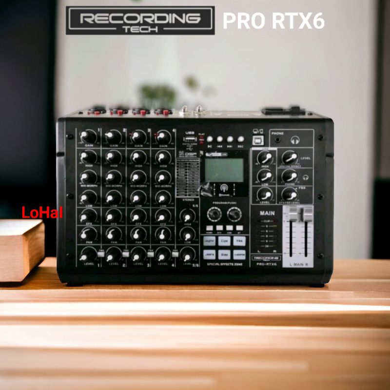 Jual Recording Tech PRO RTX 6 Mixer Audio Professional RTX6 RTX-6 USB ...