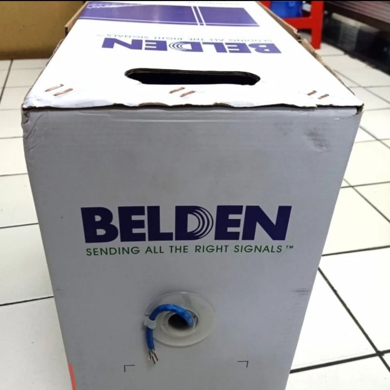 Jual KABEL BELDEN BIRU CAT6E UTP INDOOR AUSTRALIA 305 Meter | Shopee ...