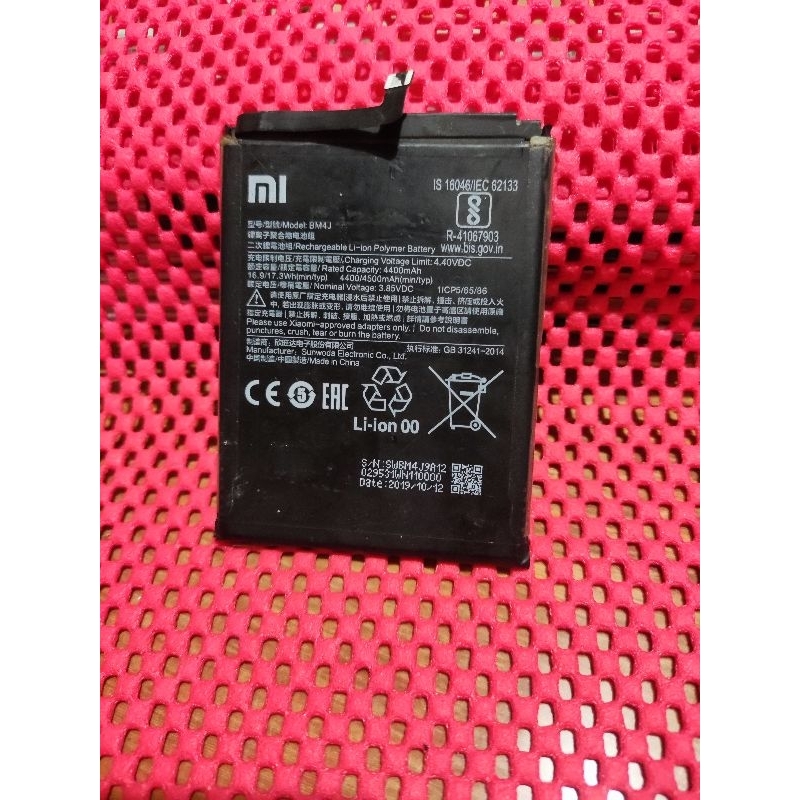 Jual Baterai Redmi Note 8 pro BM4J Original | Shopee Indonesia