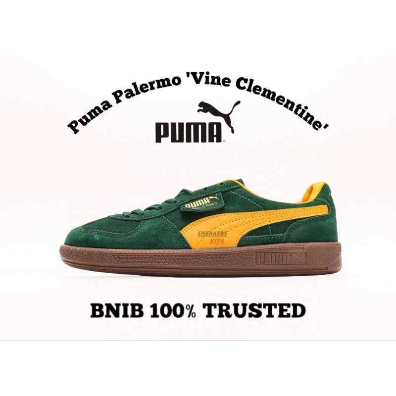 Jual Puma Palermo Green Yellow Vine Clementine 396463-05 | Shopee Indonesia