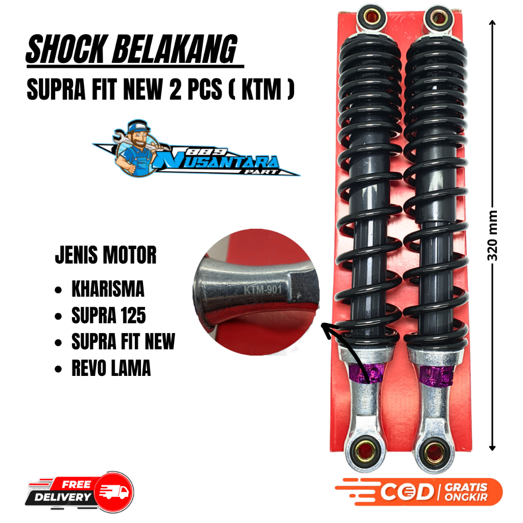 Jual SHOCK BELAKANG SUPRA X 125 / KARISMA / SUPRA FIT NEW / REVO LAMA / SHOCK BREAKER BELAKANG ...