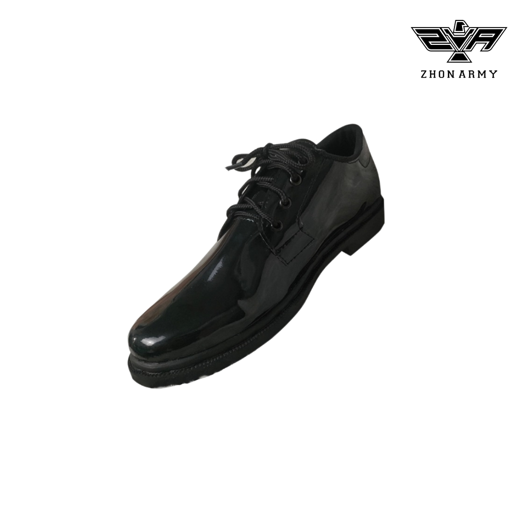 Jual ZHON ARMY Sepatu PDH pendek Pria Kerja Dinas Kantor TNI AD Hitam ...
