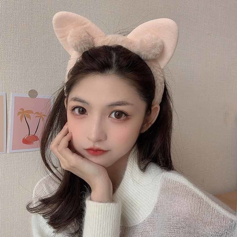 Jual Bando Telinga Kucing Bando Bulu Korean Style Fluffy YB-0648 ...
