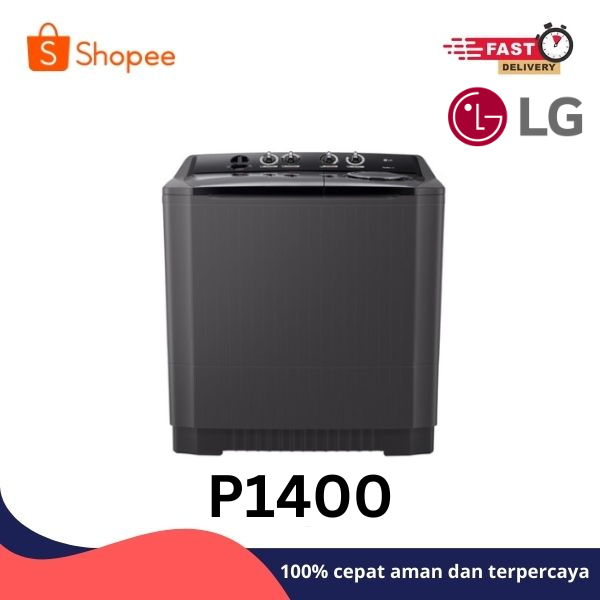 Jual LG P1400 Mesin Cuci 2 Tabung Roller Jet Pulsator 14 Kg P1400 ...