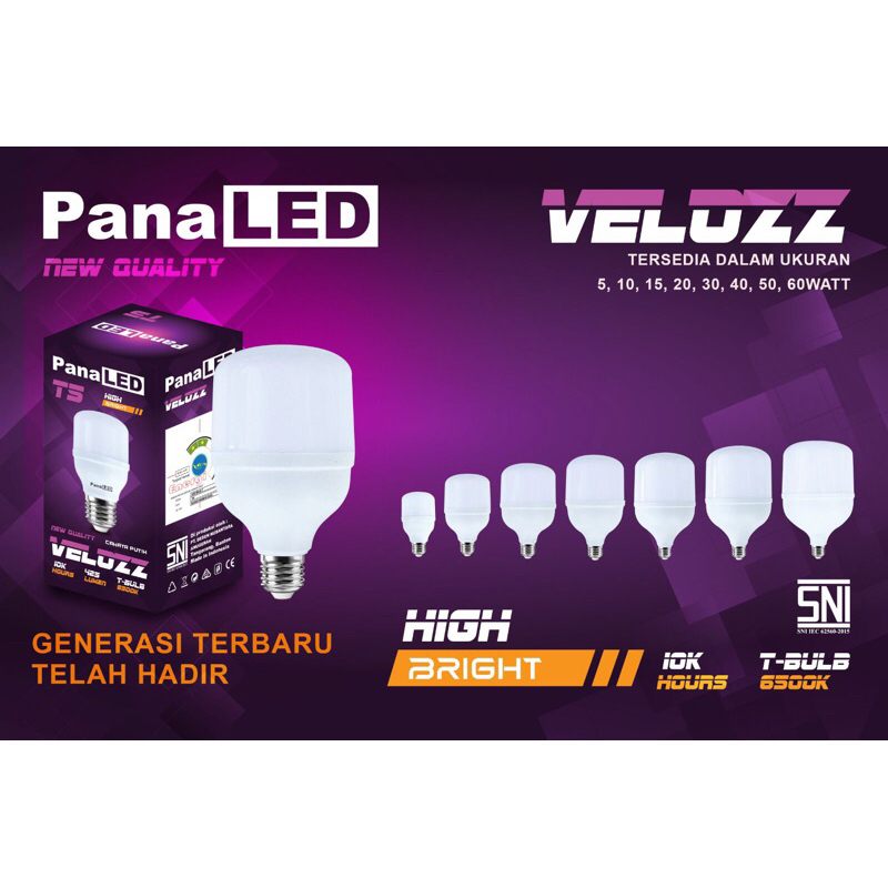 Jual Lampu Panaled Velozz 5 Watt | 10 Watt | 15 Watt | 20 Watt | 30 Watt | Shopee Indonesia