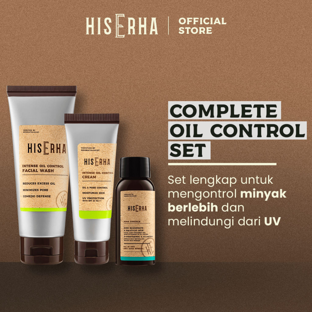 Jual HISERHA Value Pack Complete Oil Control Set | Shopee Indonesia