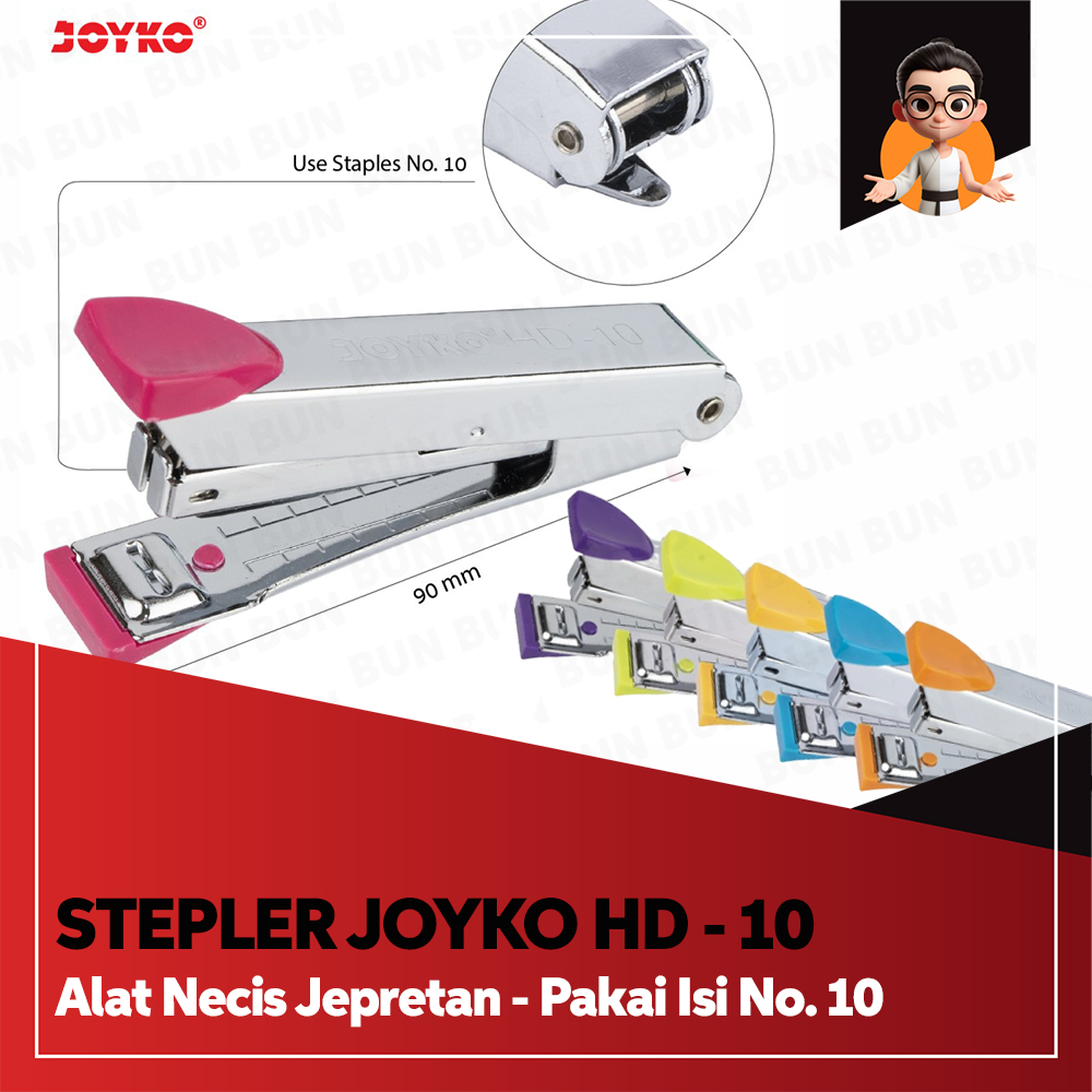 Jual Stapler Stepler Jepretan Joyko HD-10 / Alat Necis / Staples | Shopee Indonesia